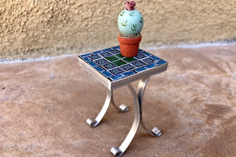How To Make a Miniature Tile-top Table | Miniature Museum